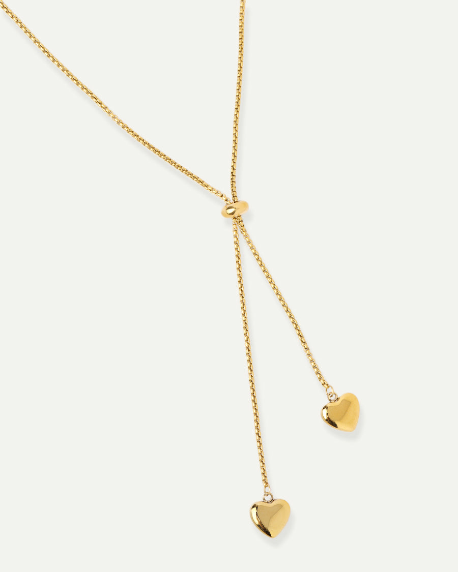 Heartstrings Gold Necklace – Gabbie Jewelry